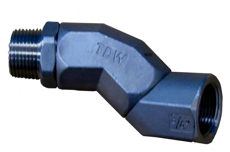 Dual Plane Hose Swivel, SS, DEF Compatible (NPT Threads) - .75"M x .75 ...