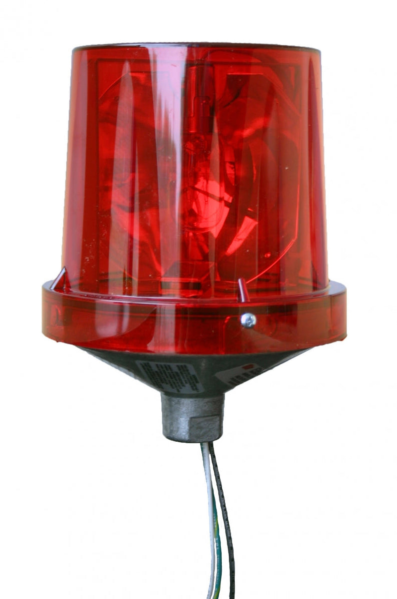 Remote Strobe Light, 120 Volt AC Powered - Rotating Red Beacon ...